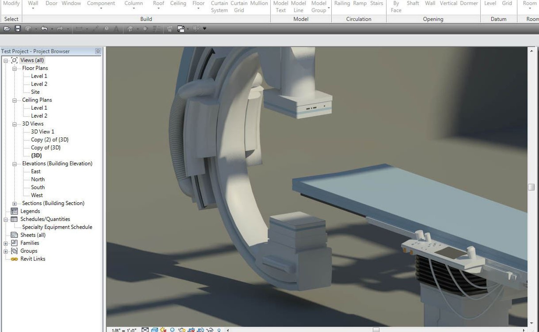 3d Model Revit Medical Equipment Siemens
