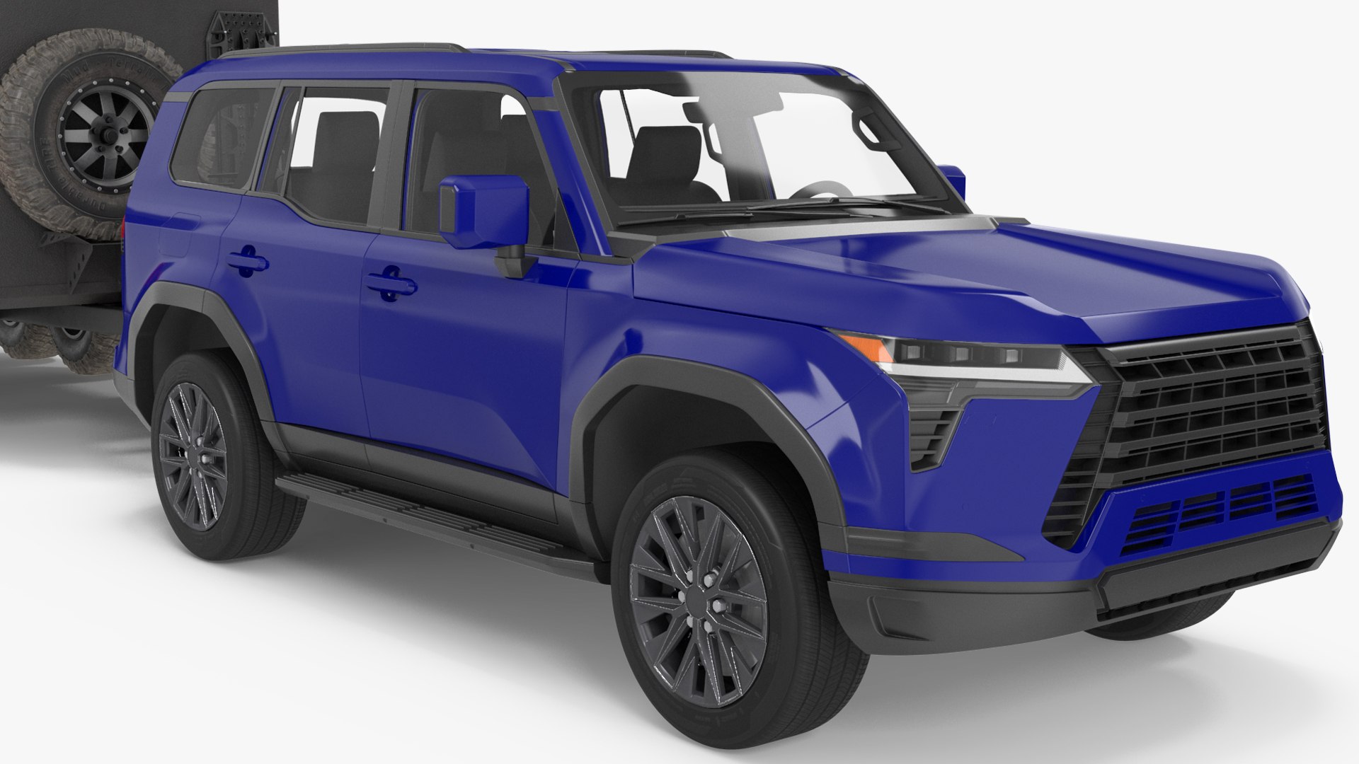 SUV With Travel Mobile Home 3D Model - TurboSquid 2279865