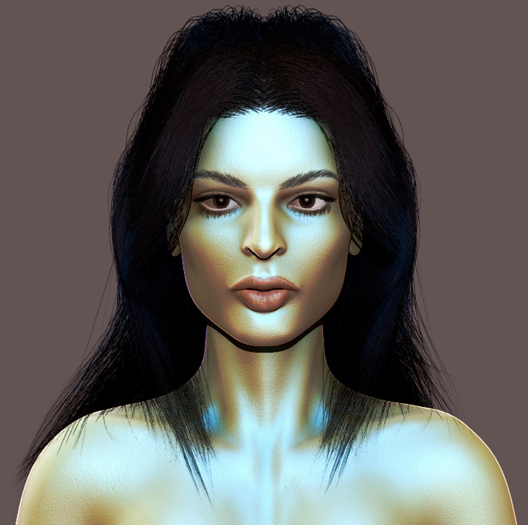 3D emily ratajkowski model - TurboSquid 1610799