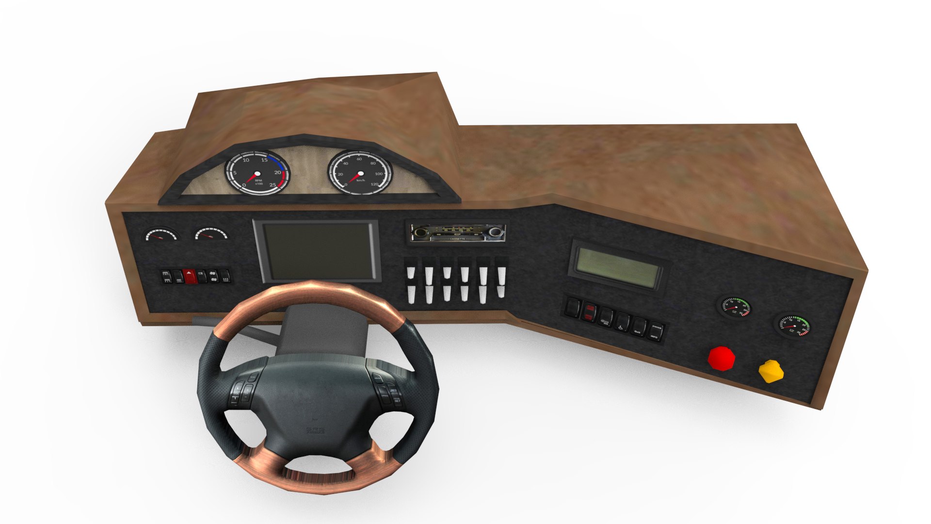 3D Bus Dashboard Model - TurboSquid 1839761