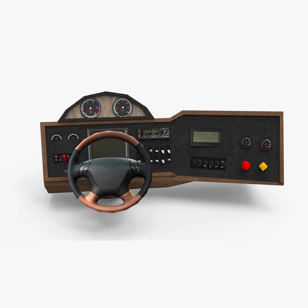 3D Bus Dashboard model - TurboSquid 1839761