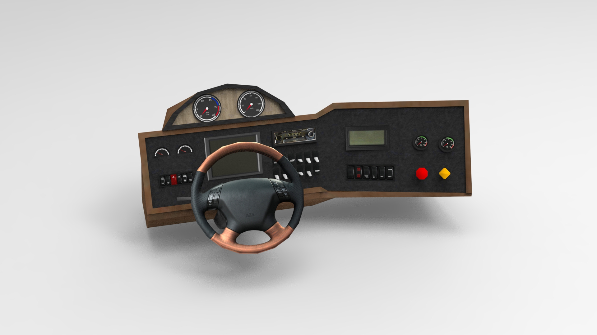 3D Bus Dashboard Model - TurboSquid 1839761
