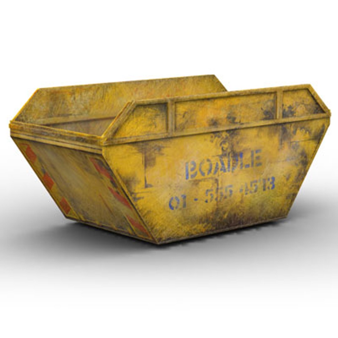 3d Industrial Skip Model