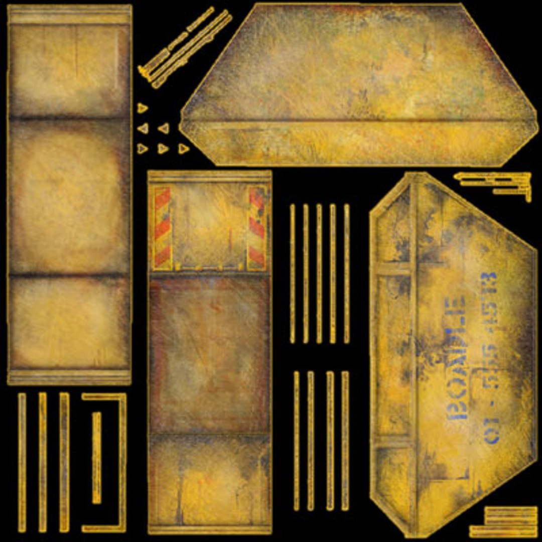 3d Industrial Skip Model