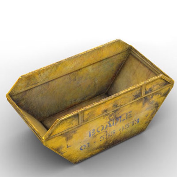 3d industrial skip model