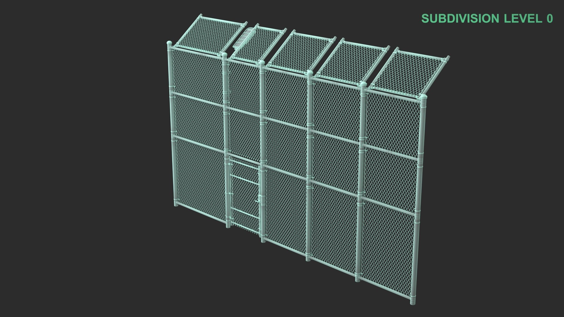 Chain Link Fence 3D Model - TurboSquid 2315627