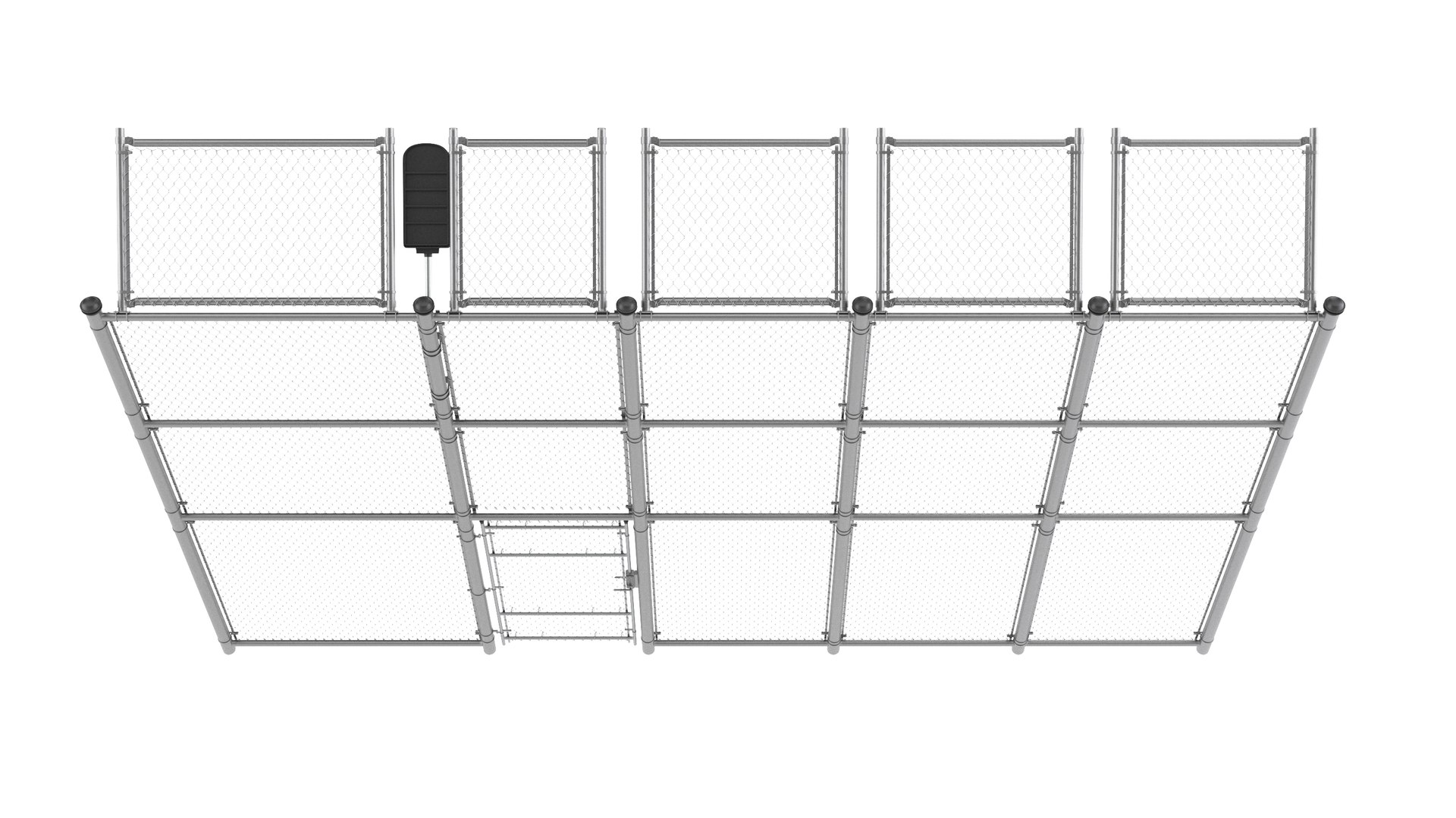 Chain Link Fence 3D Model - TurboSquid 2315627