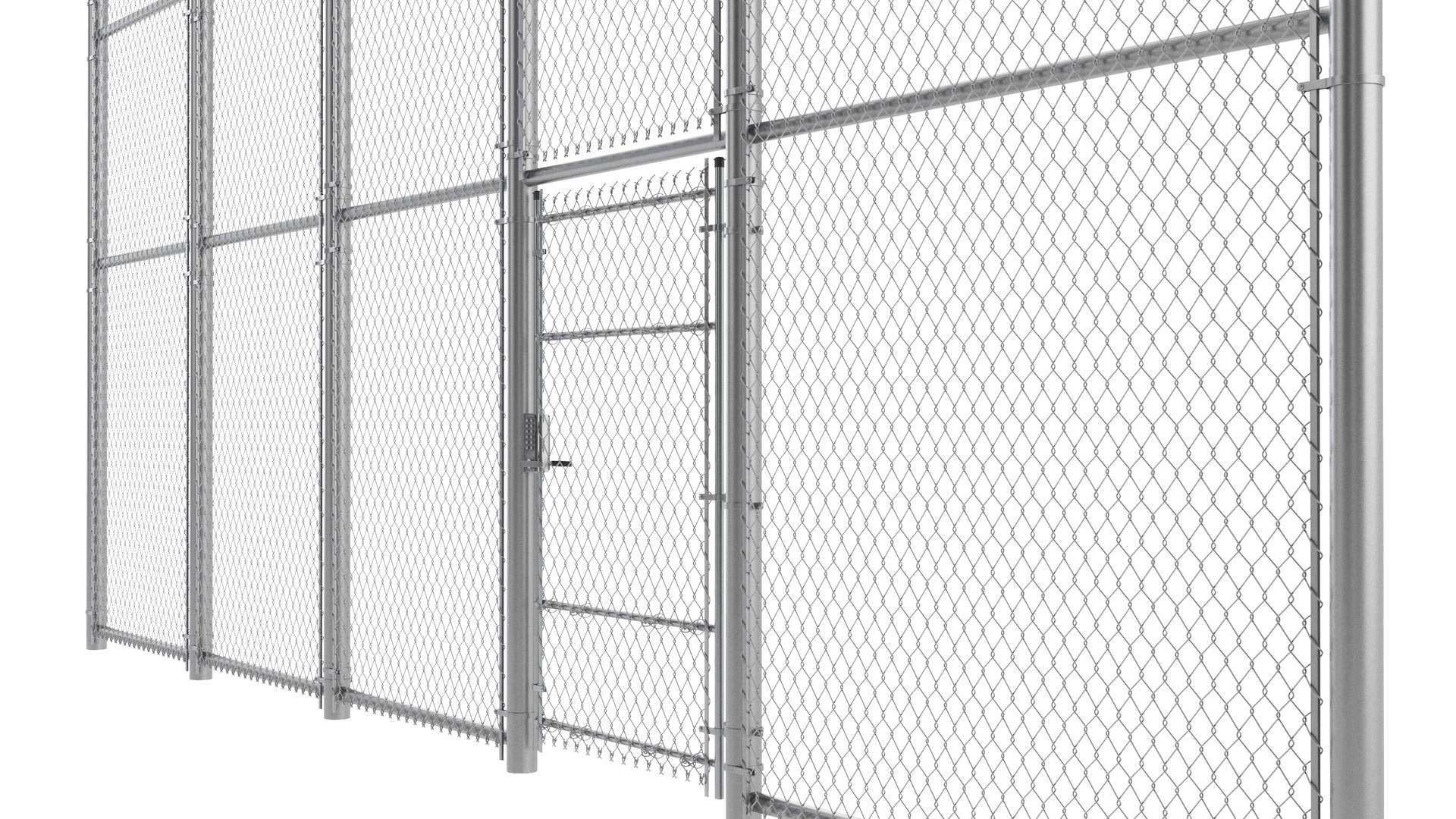 Chain Link Fence 3D Model - TurboSquid 2315627