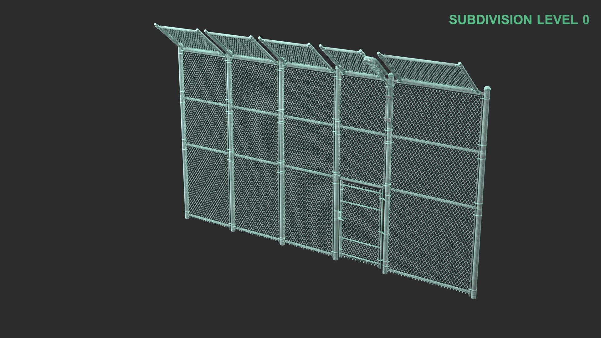 Chain Link Fence 3D Model - TurboSquid 2315627