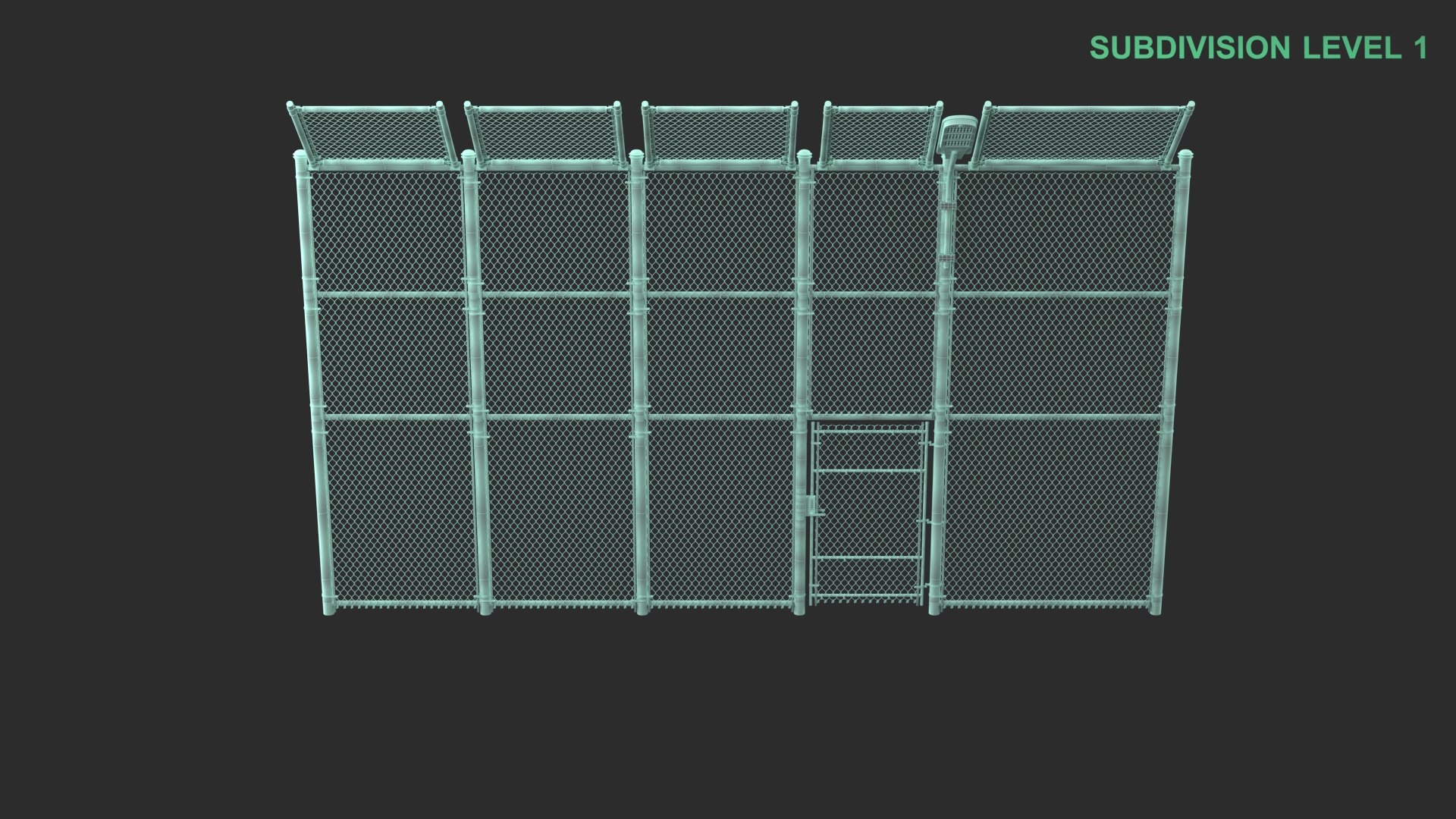 Chain Link Fence 3D Model - TurboSquid 2315627