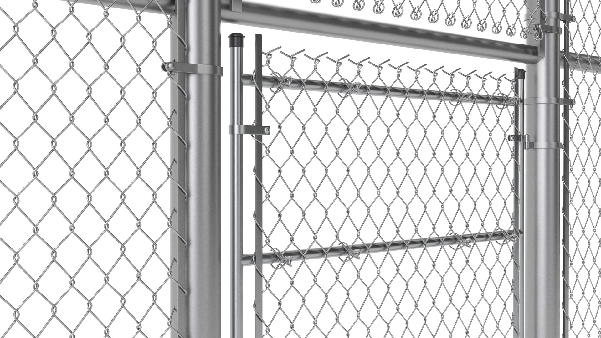 Chain Link Fence 3D Model - TurboSquid 2315627