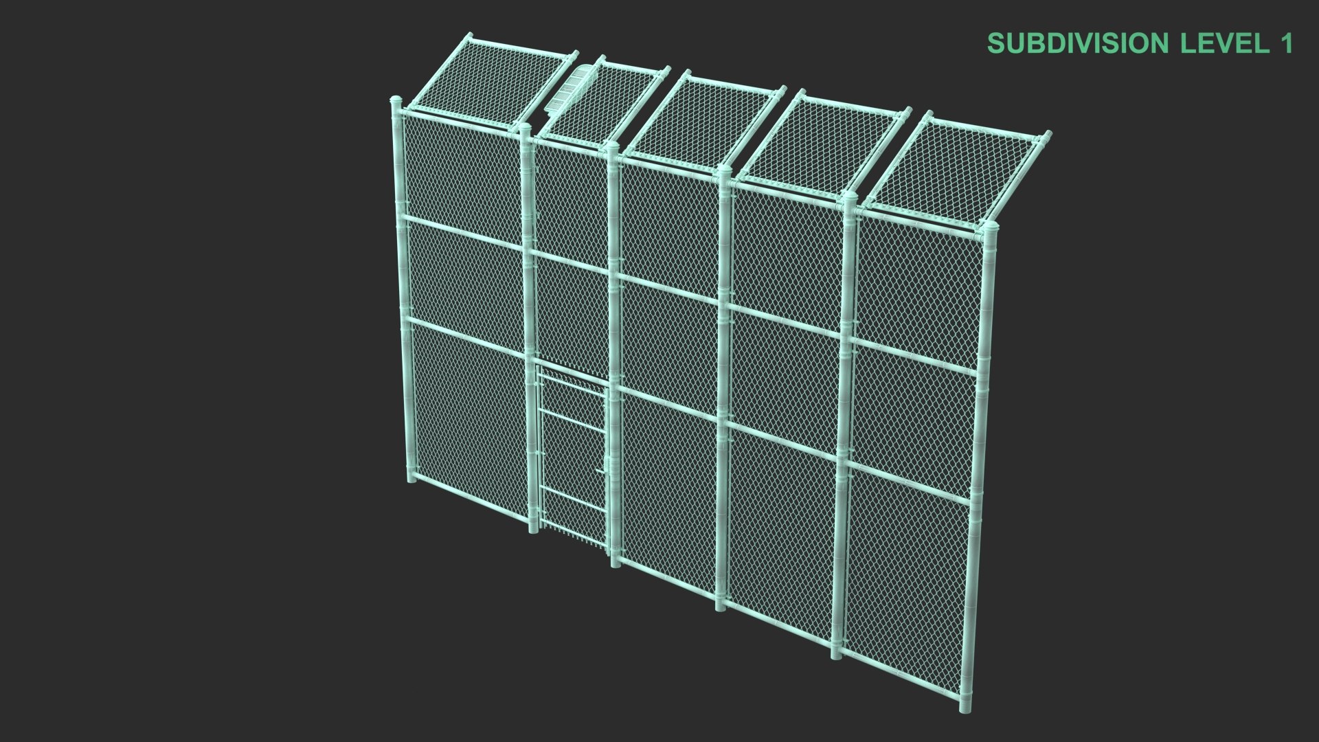 Chain Link Fence 3D Model - TurboSquid 2315627