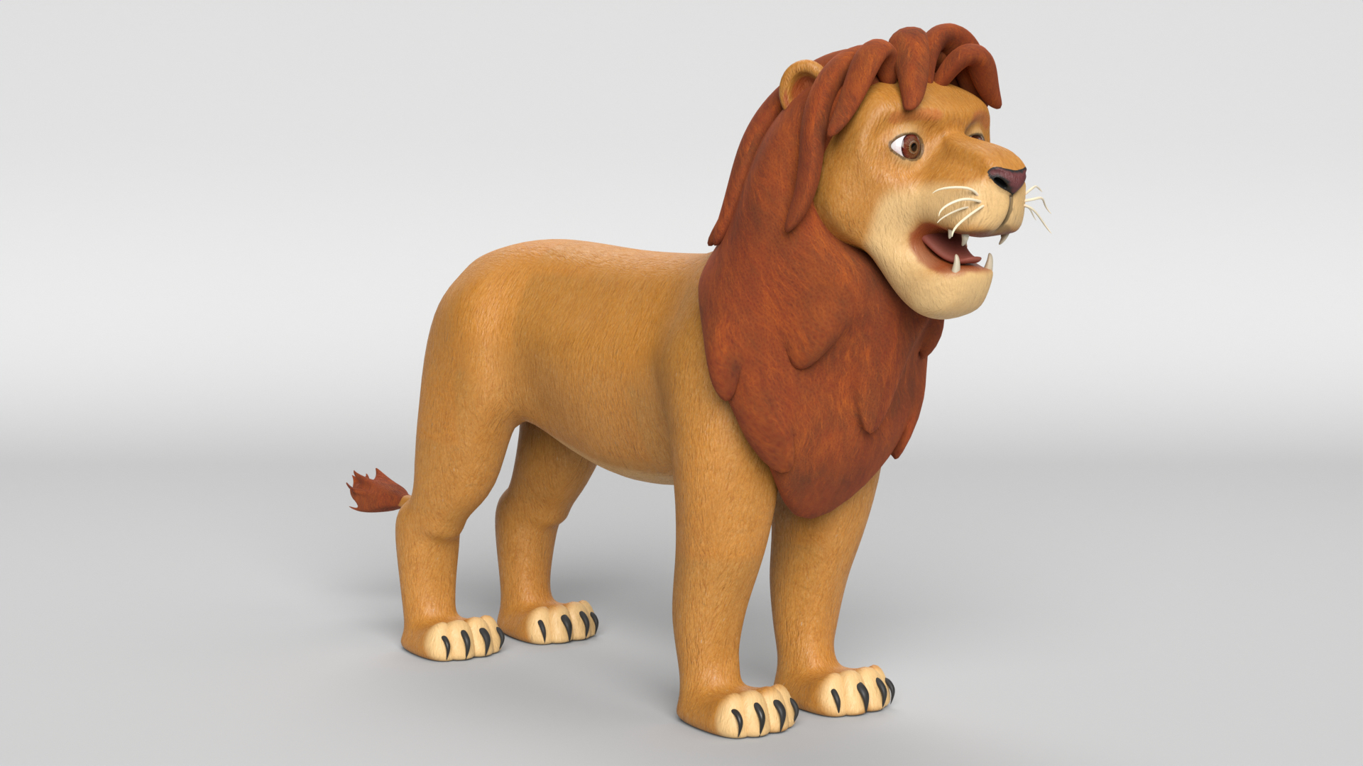 3D Cartoon Lion Set - TurboSquid 2132762