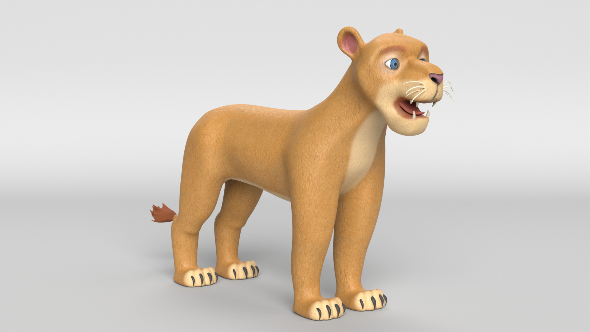 3D Cartoon Lion Set - TurboSquid 2132762