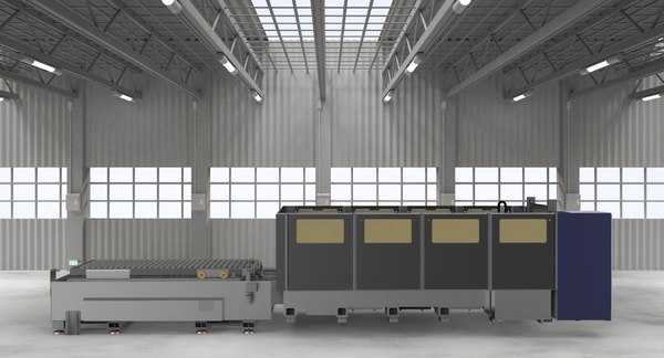3D Large laser cutting machine model - TurboSquid 1737287