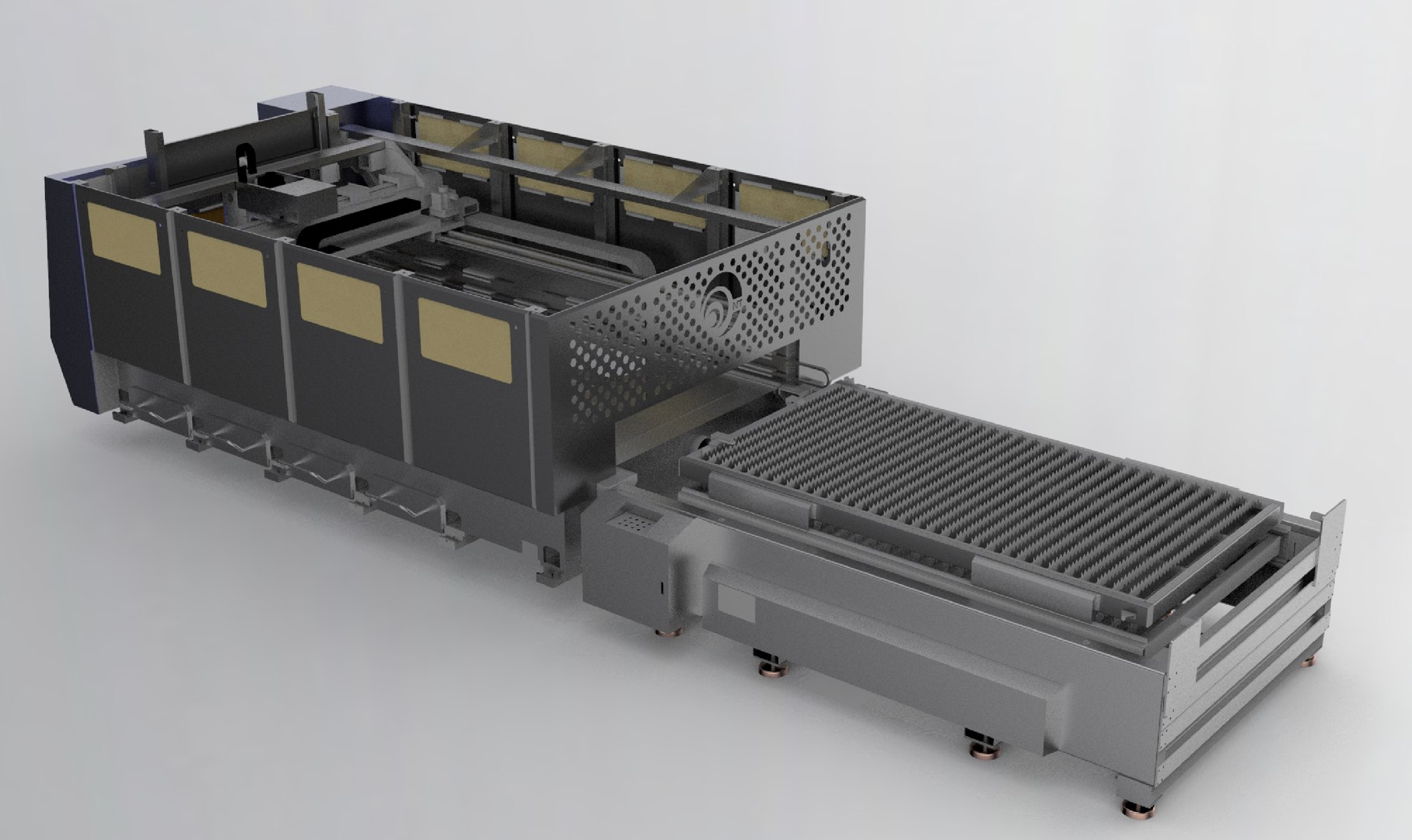 3D Large laser cutting machine model - TurboSquid 1737287