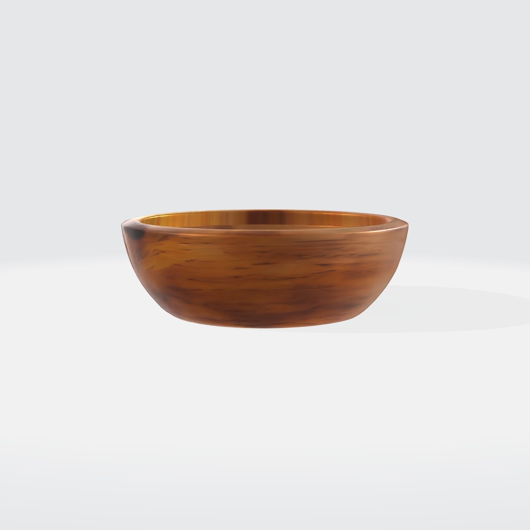 3D Wooden Bowl Model - TurboSquid 2275143