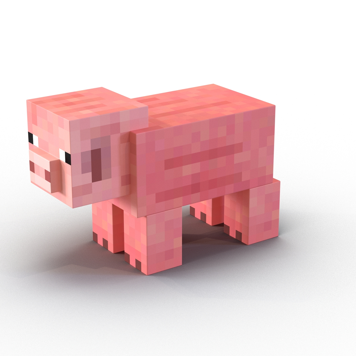 modelo 3d Cerdo de Minecraft aparejado para Maya - TurboSquid 1504563