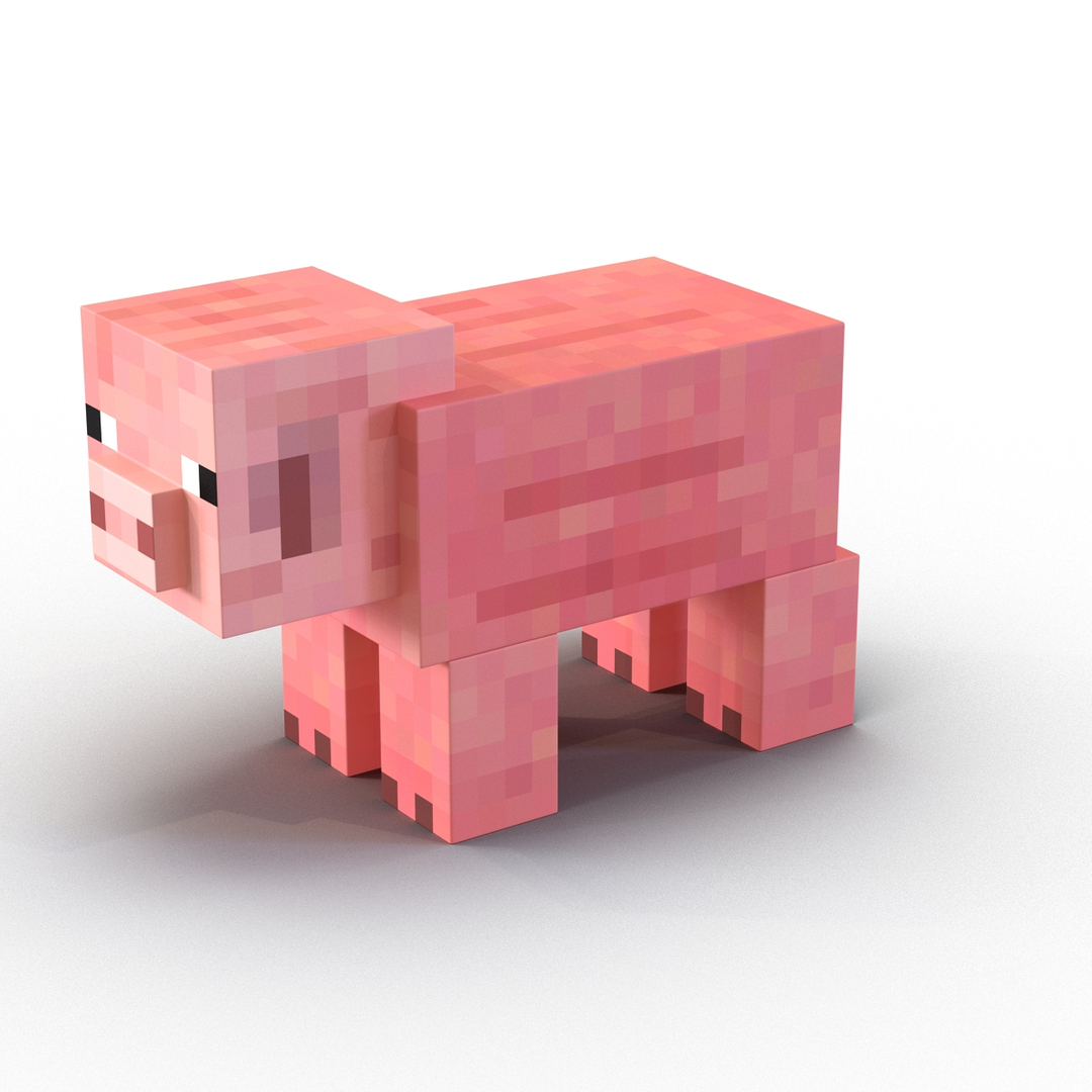 Minecraft Pig Rigged 3D Model - TurboSquid 1504563
