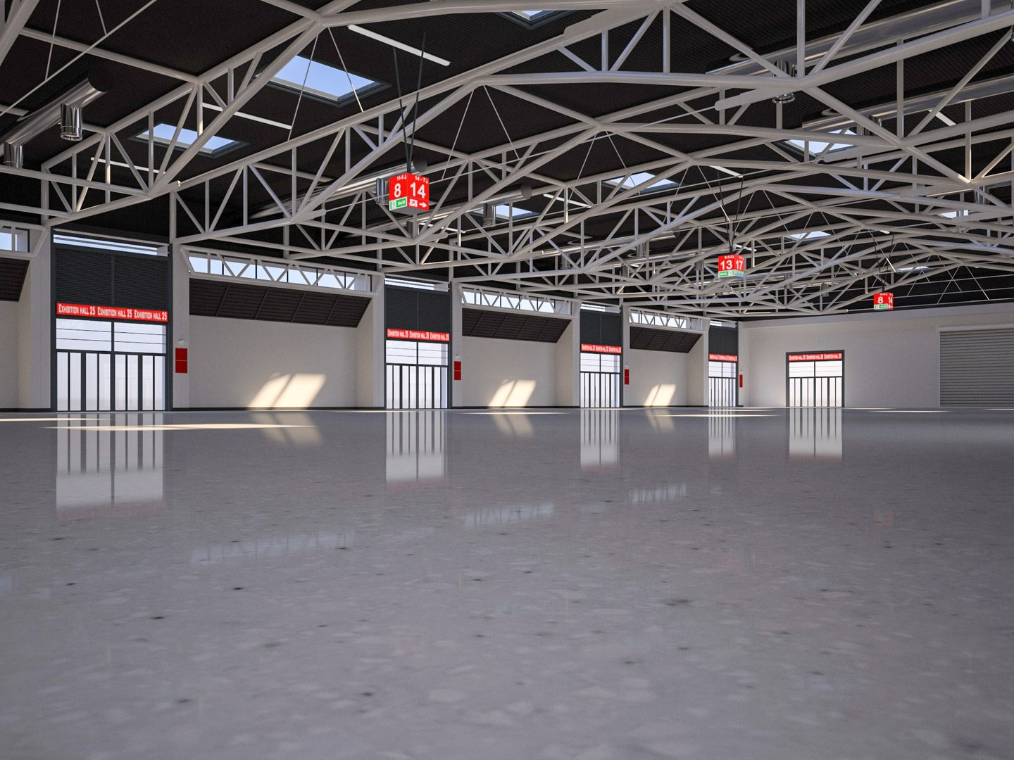 Exhibition Hall interior and exterior 25 3D - TurboSquid 2079165