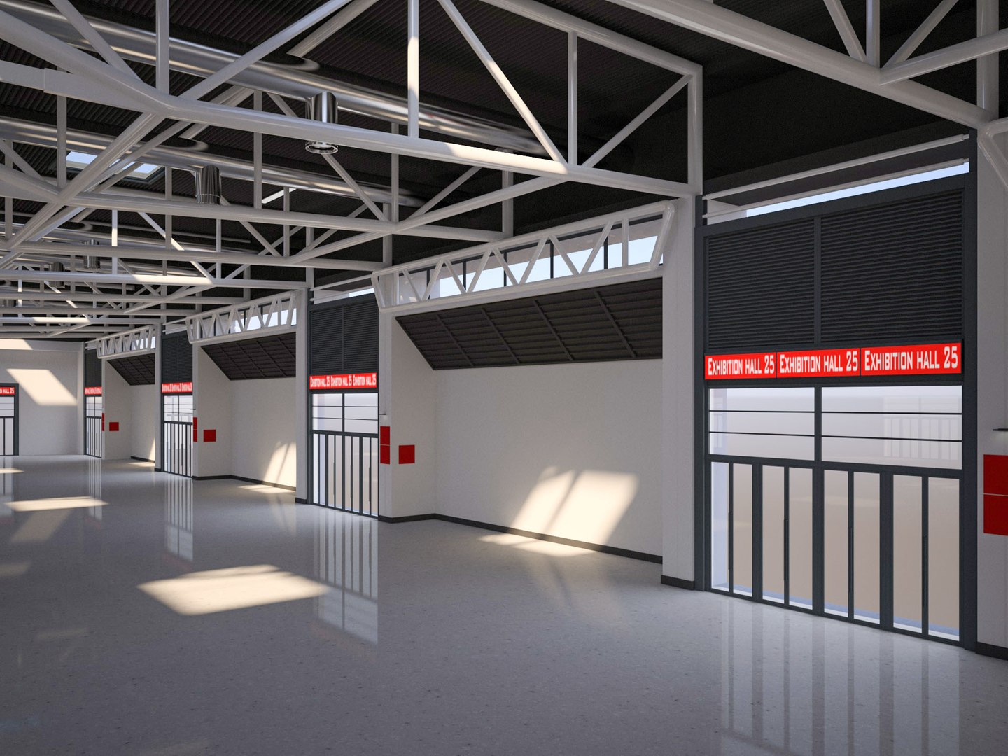 Exhibition Hall Interior And Exterior 25 3D - TurboSquid 2079165