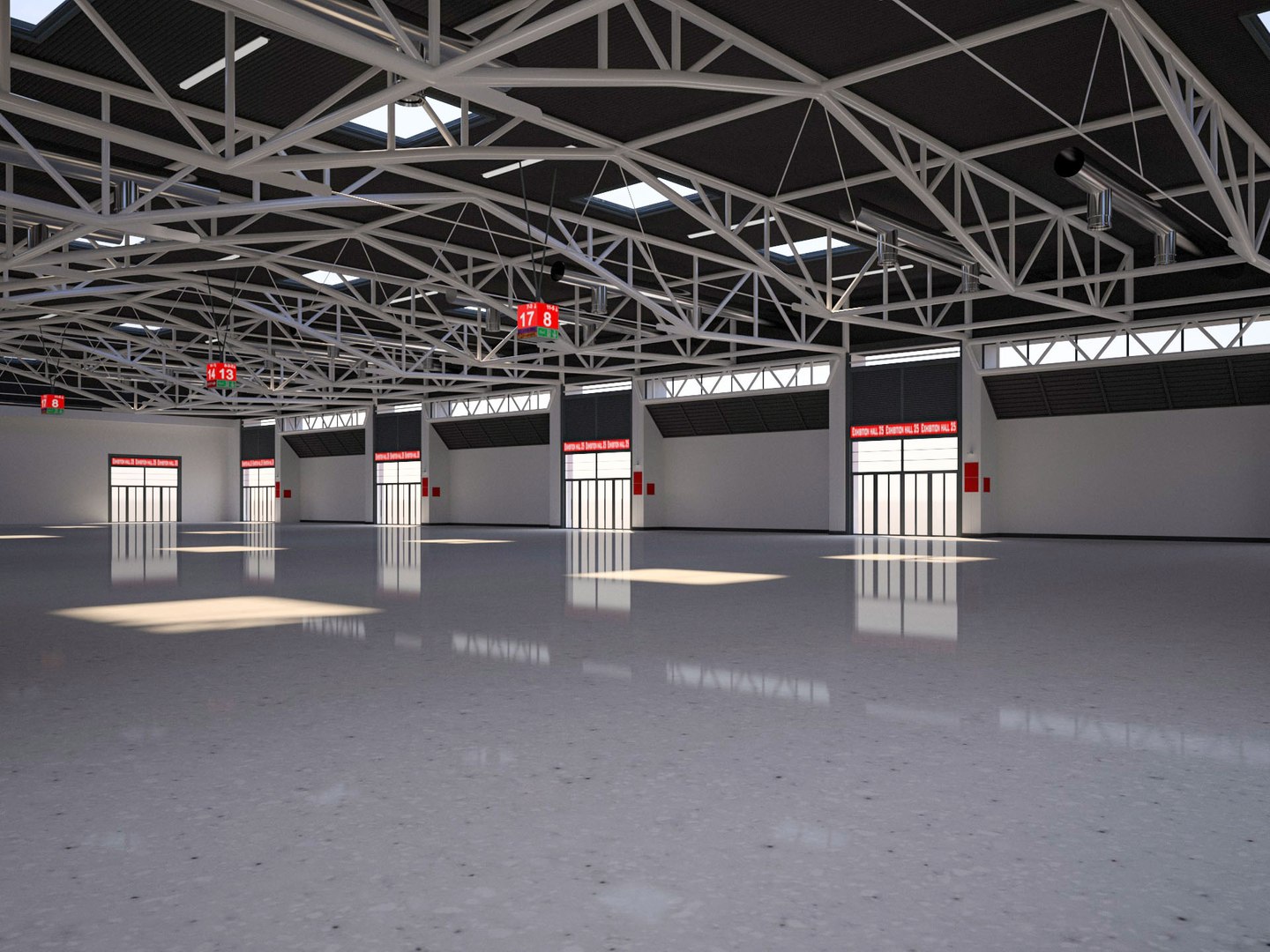 Exhibition Hall Interior And Exterior 25 3D - TurboSquid 2079165