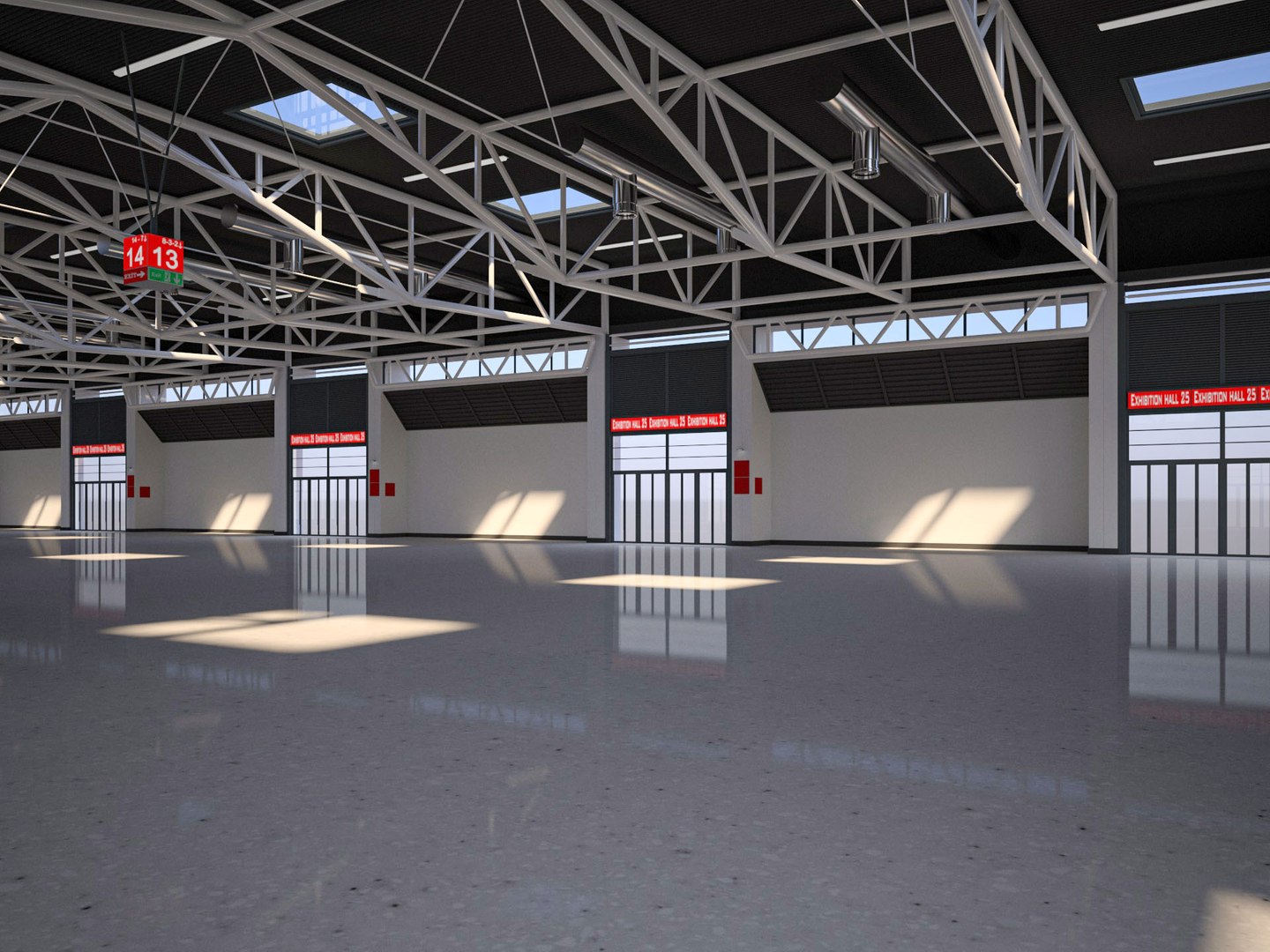Exhibition Hall Interior And Exterior 25 3D - TurboSquid 2079165