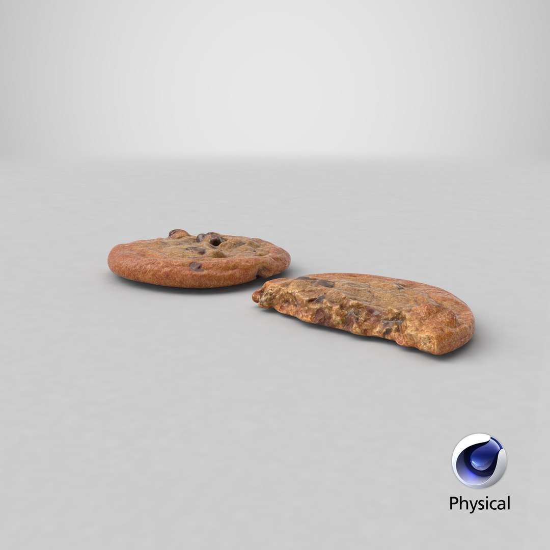 3D Model Chocolate Chip Cookie Collection - TurboSquid 1945240