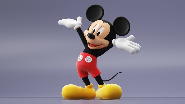modèle 3D de heureux, mickey mouse, caractère - TurboSquid 2040464