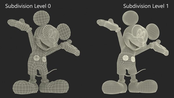 modèle 3D de heureux, mickey mouse, caractère - TurboSquid 2040464