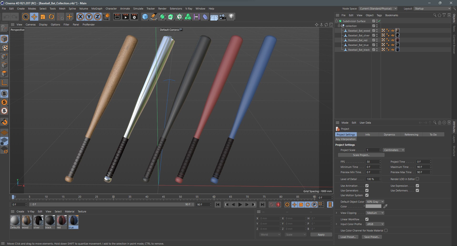 Baseball Bat Collection 3D - TurboSquid 2116020