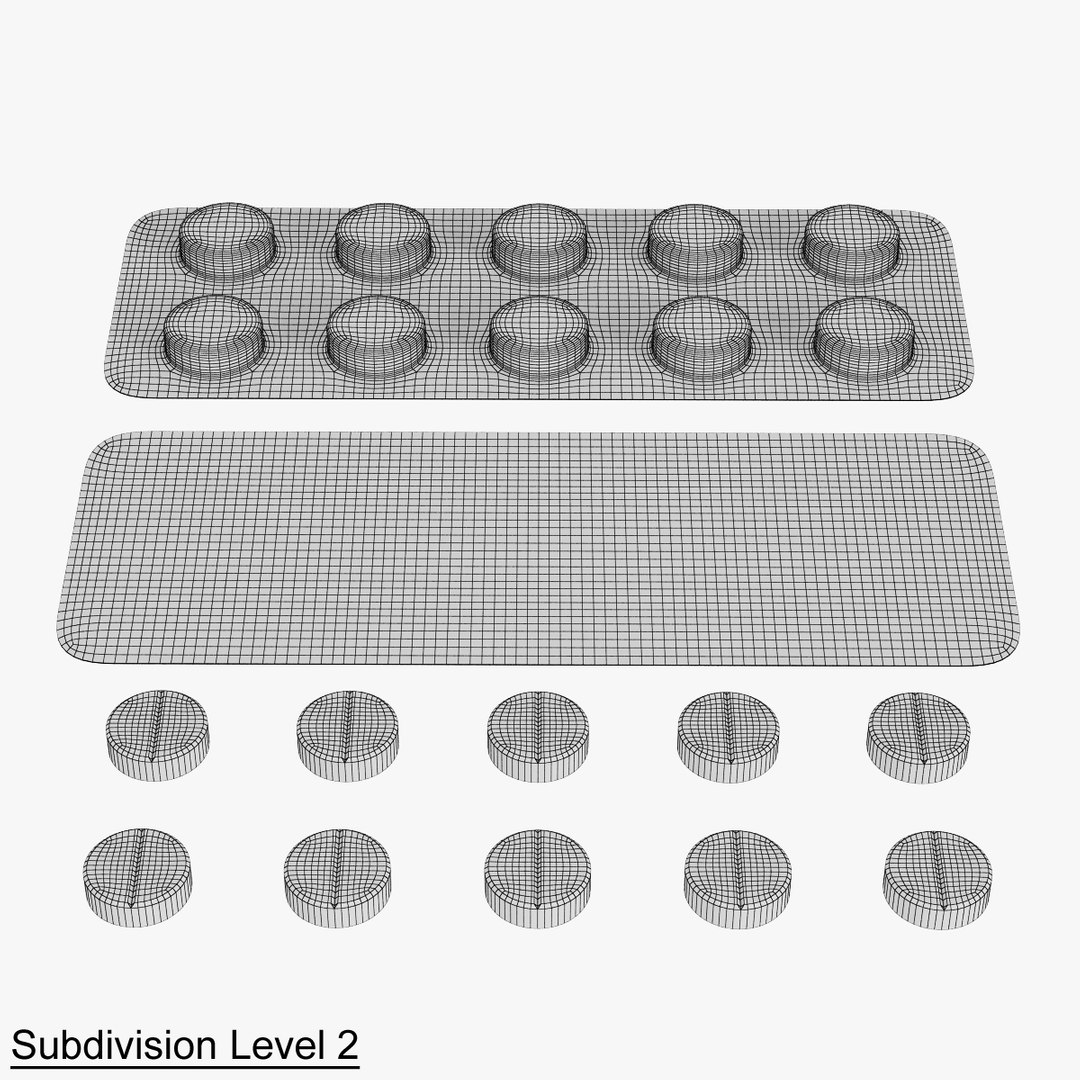 3D Pills 1 Model - TurboSquid 1403736