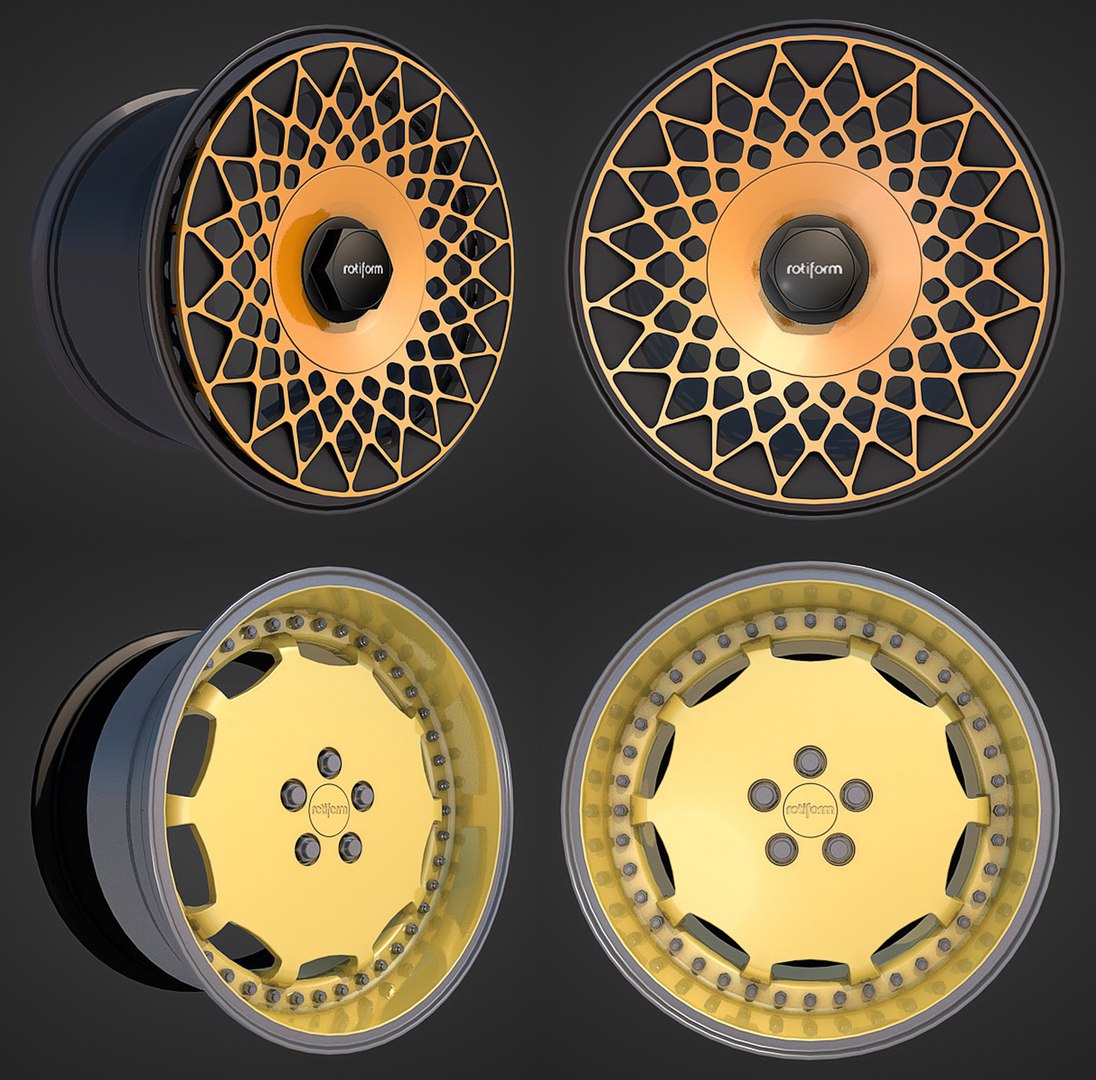 3D Rotiform Wheel Rim Model - TurboSquid 1718297