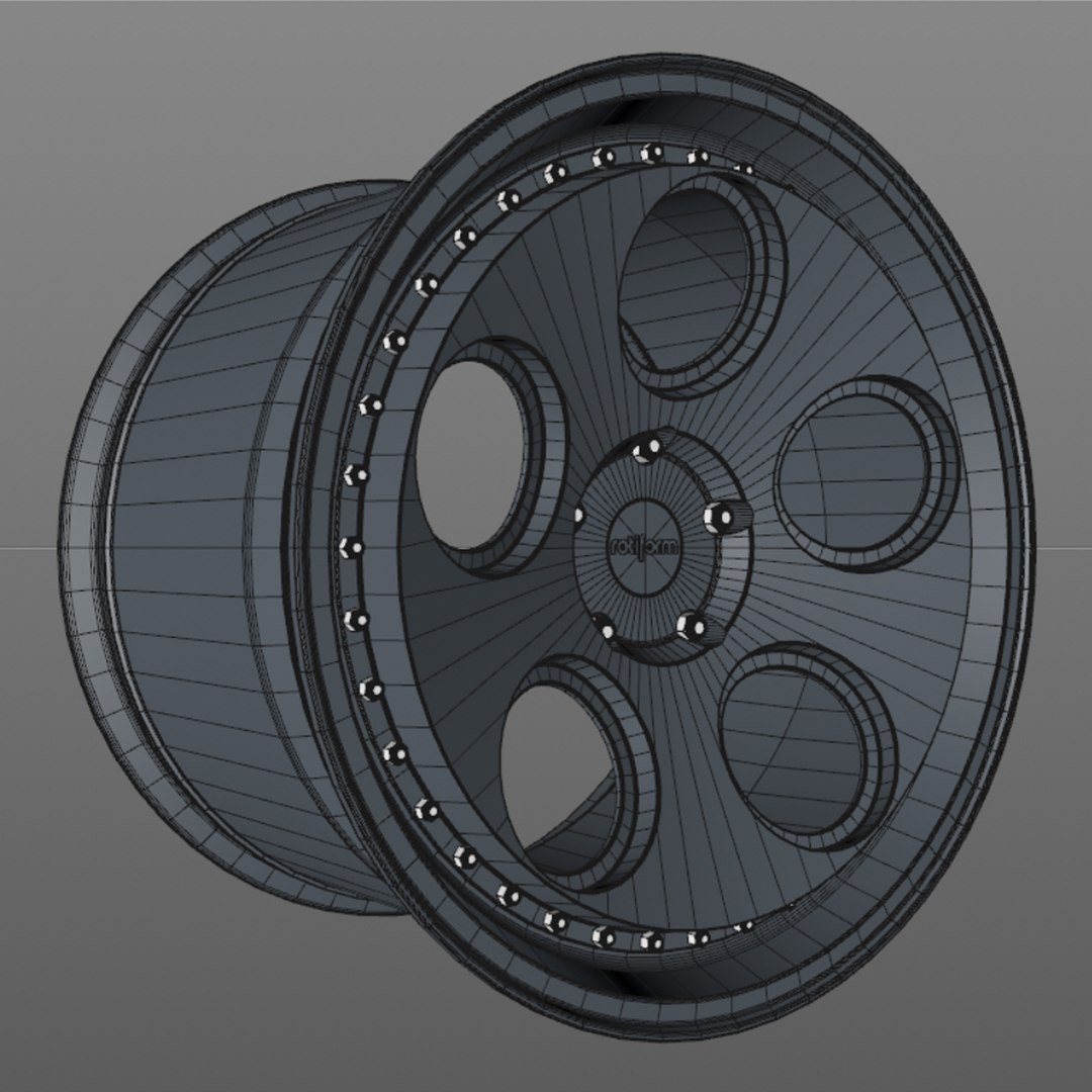 3D Rotiform Wheel Rim Model - TurboSquid 1718297