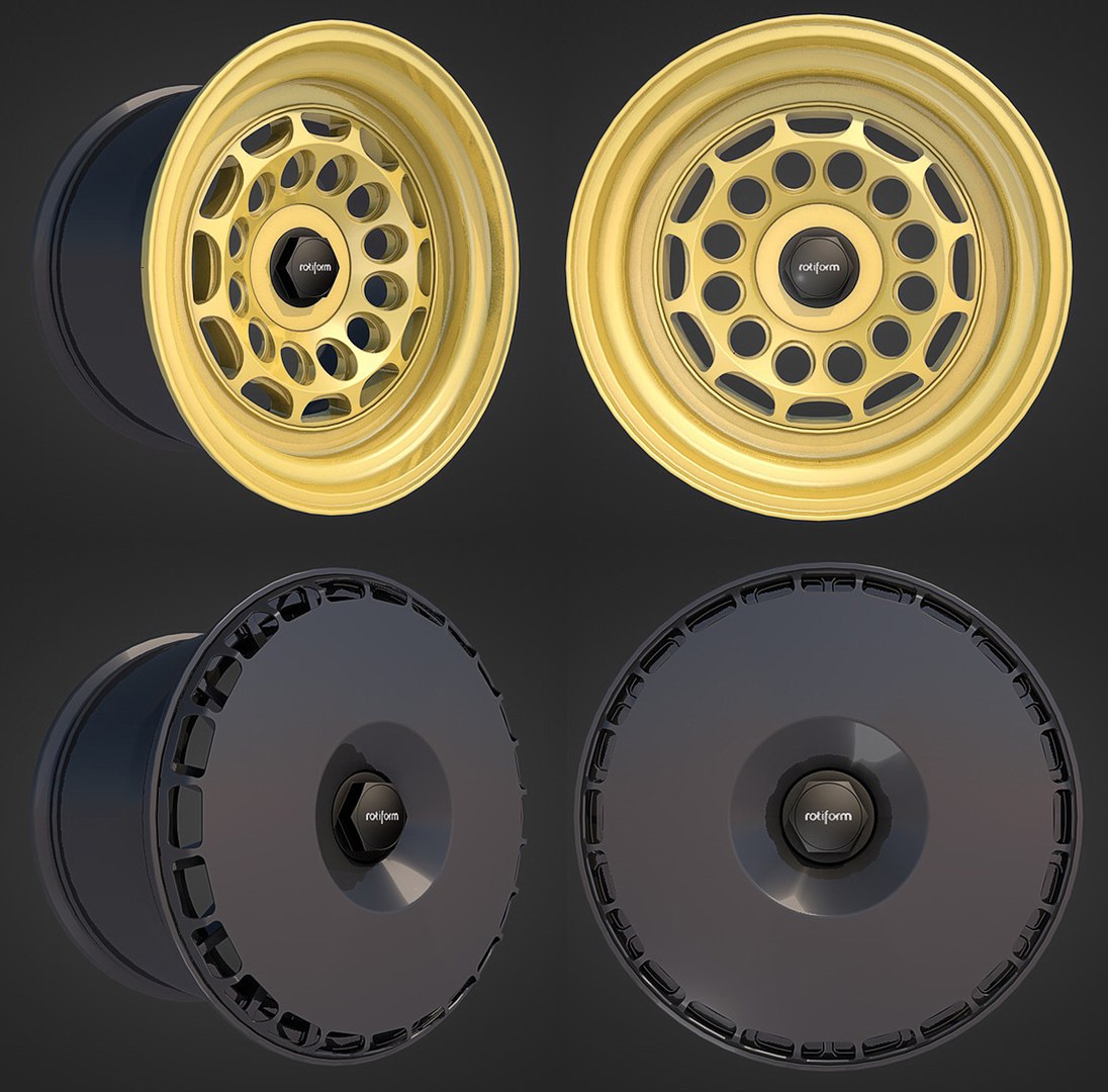 3D Rotiform Wheel Rim Model - TurboSquid 1718297