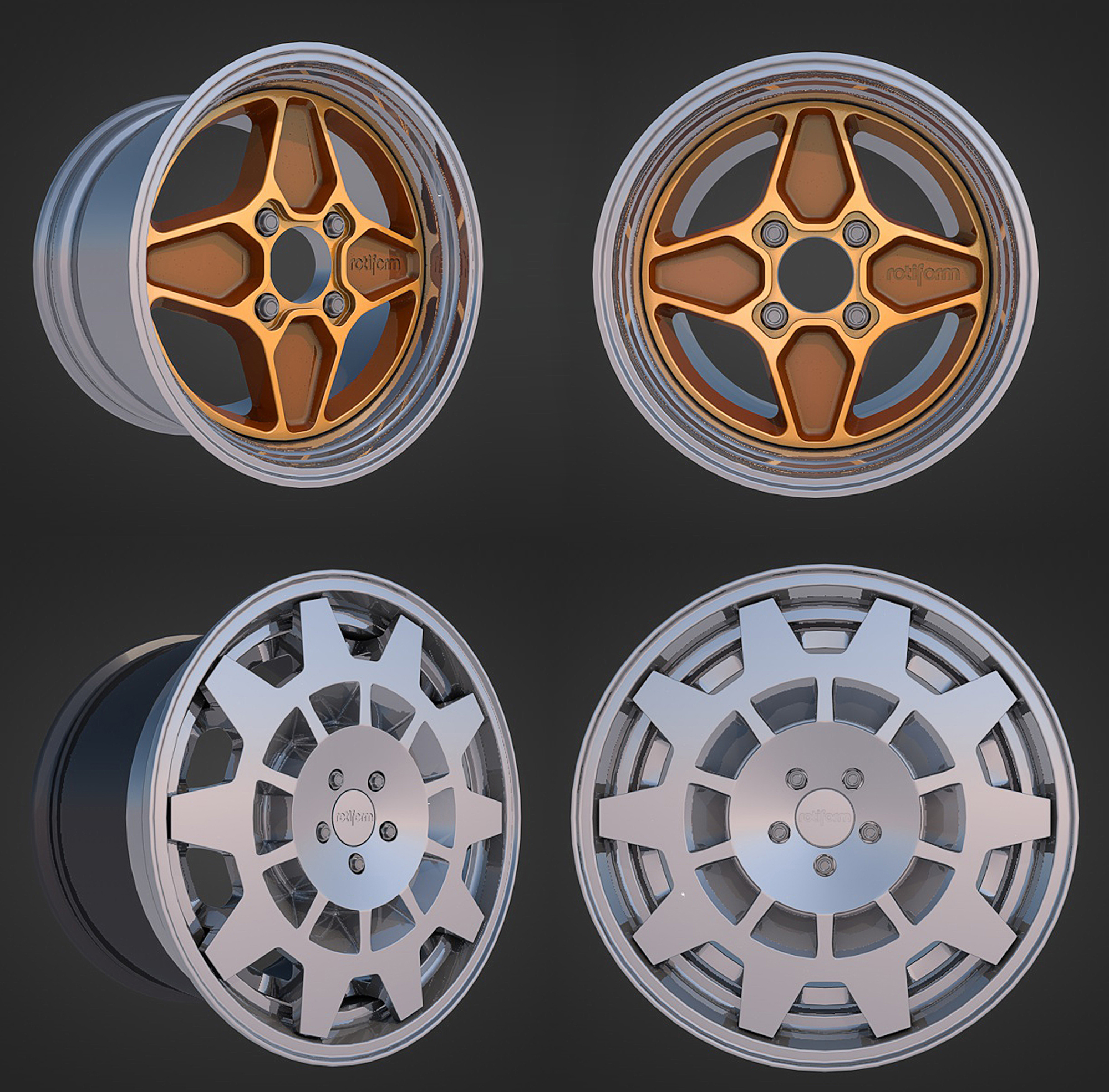 3D Rotiform Wheel rim model - TurboSquid 1718297