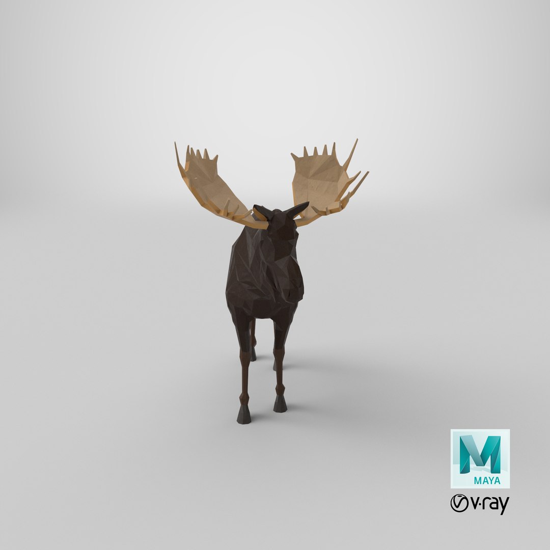 Moose---standing 3D model - TurboSquid 1216417