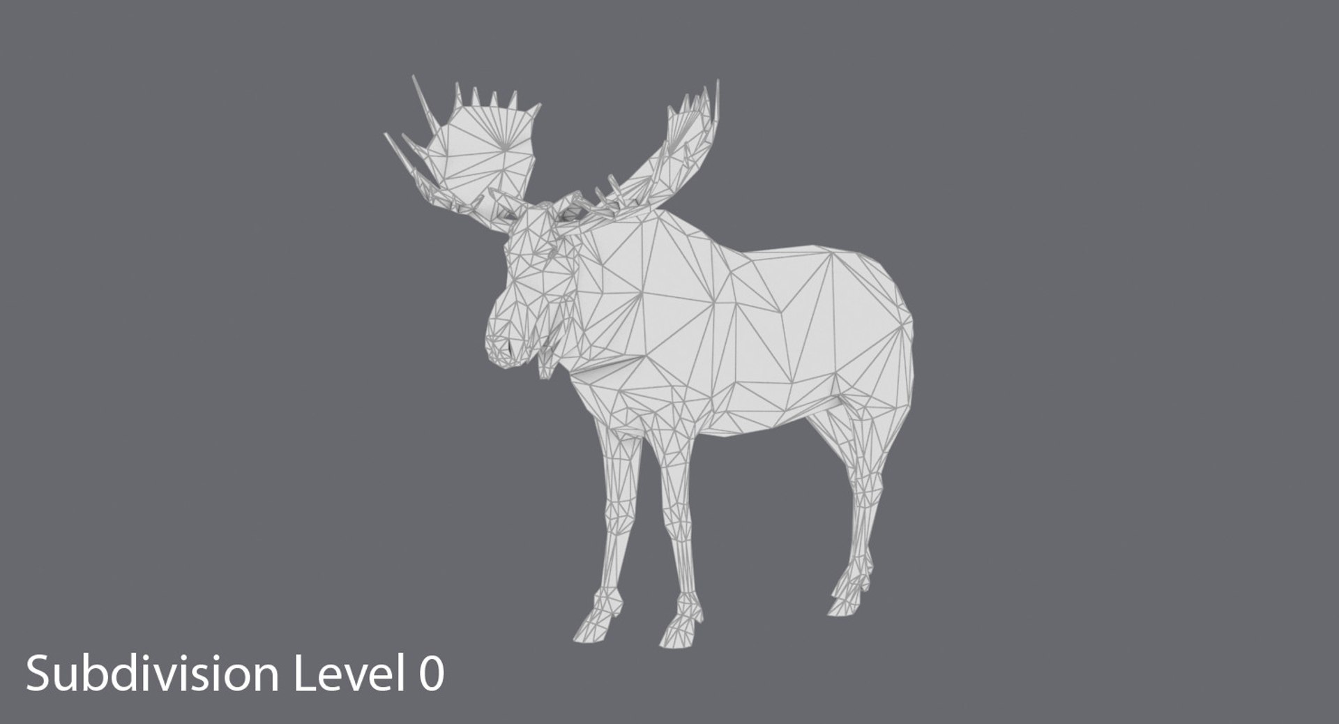 Moose---standing 3D Model - TurboSquid 1216417