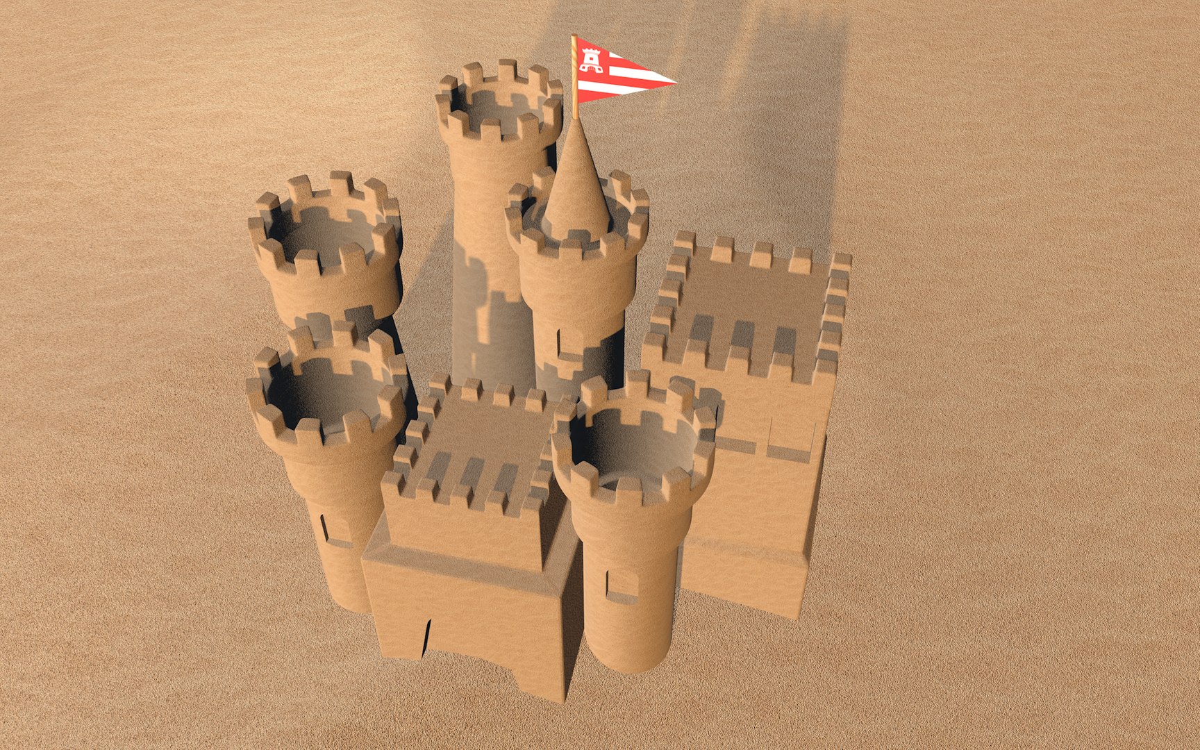 3d Sand Castle