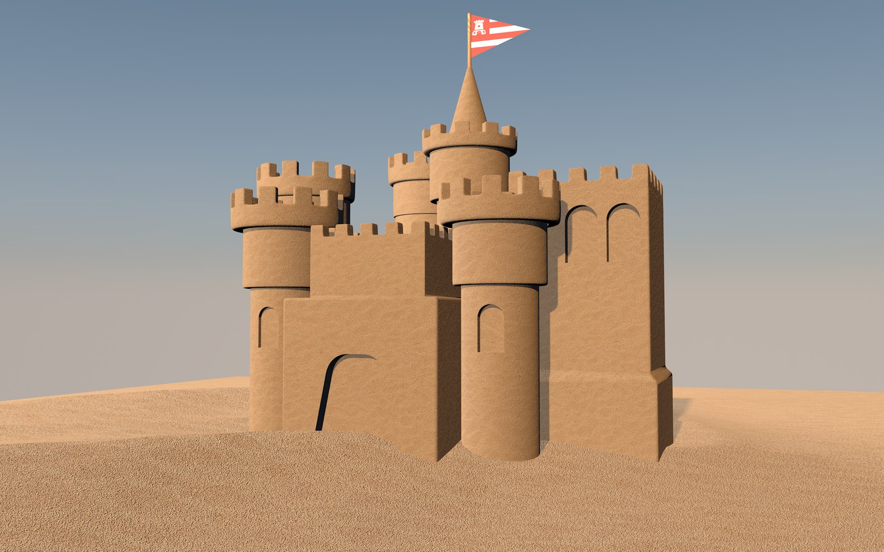 3d Sand Castle