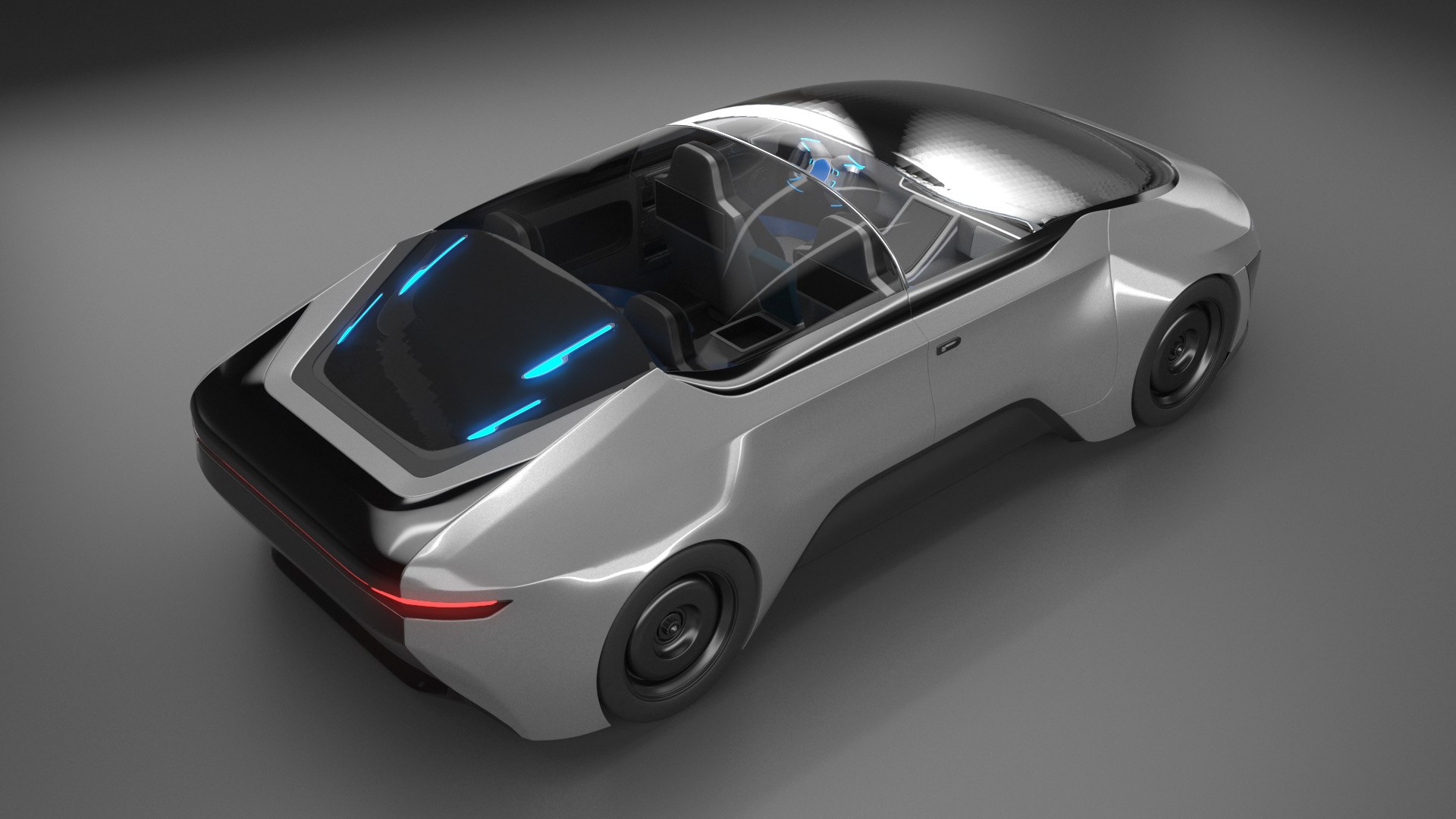 Futuristic Car 3D Model - TurboSquid 1973199
