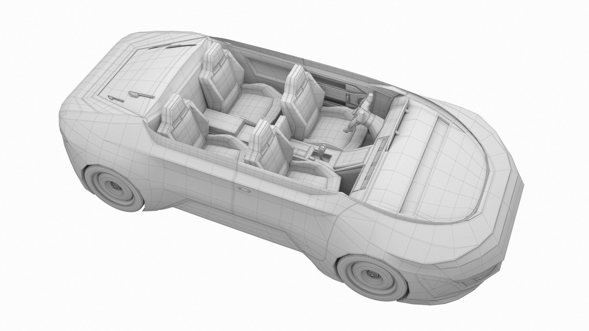 Futuristic Car 3D Model - TurboSquid 1973199