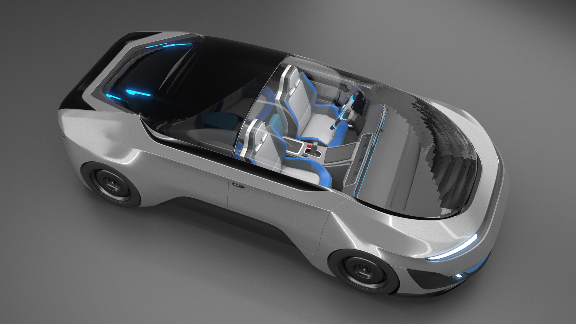Futuristic Car 3D Model - TurboSquid 1973199