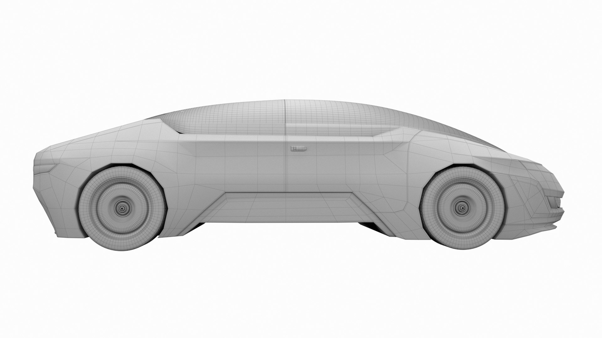 Futuristic Car 3D Model - TurboSquid 1973199