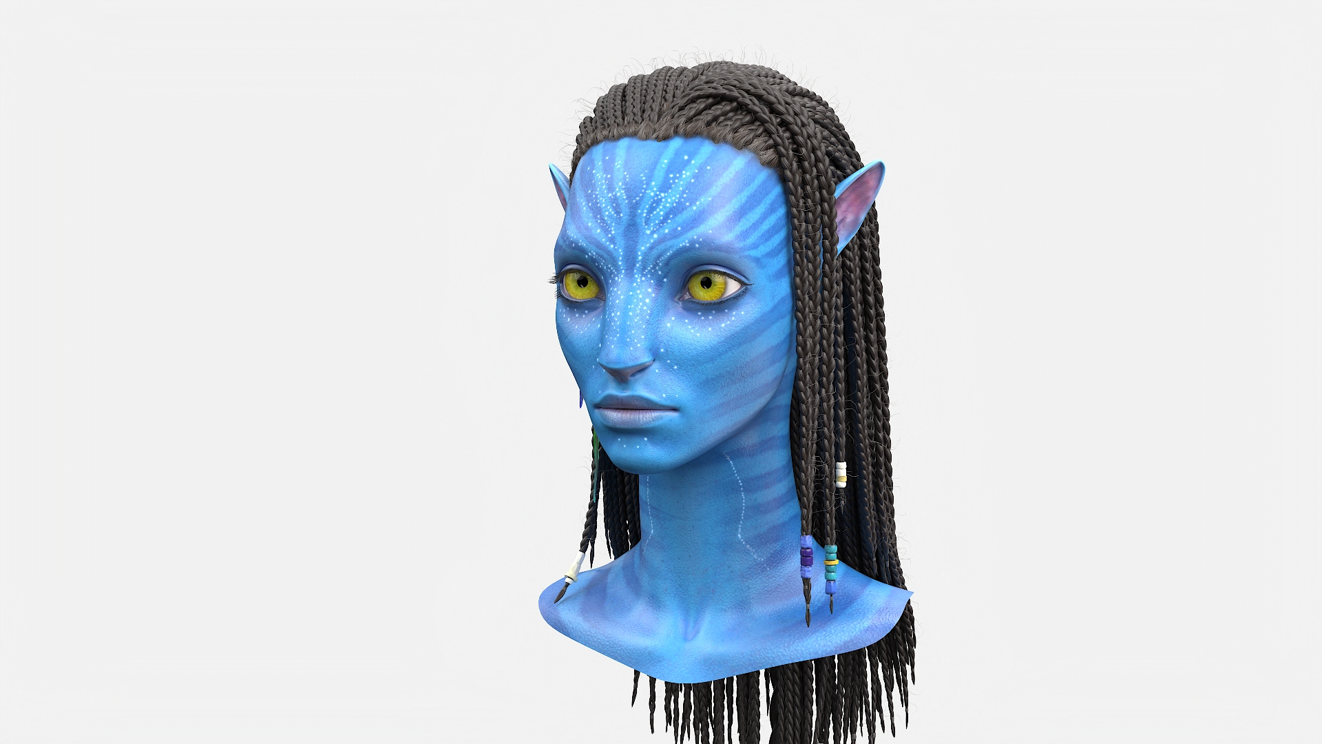 Neytiri Avatar Head Rigged For Cinema 4D 3D Model - TurboSquid 2367781