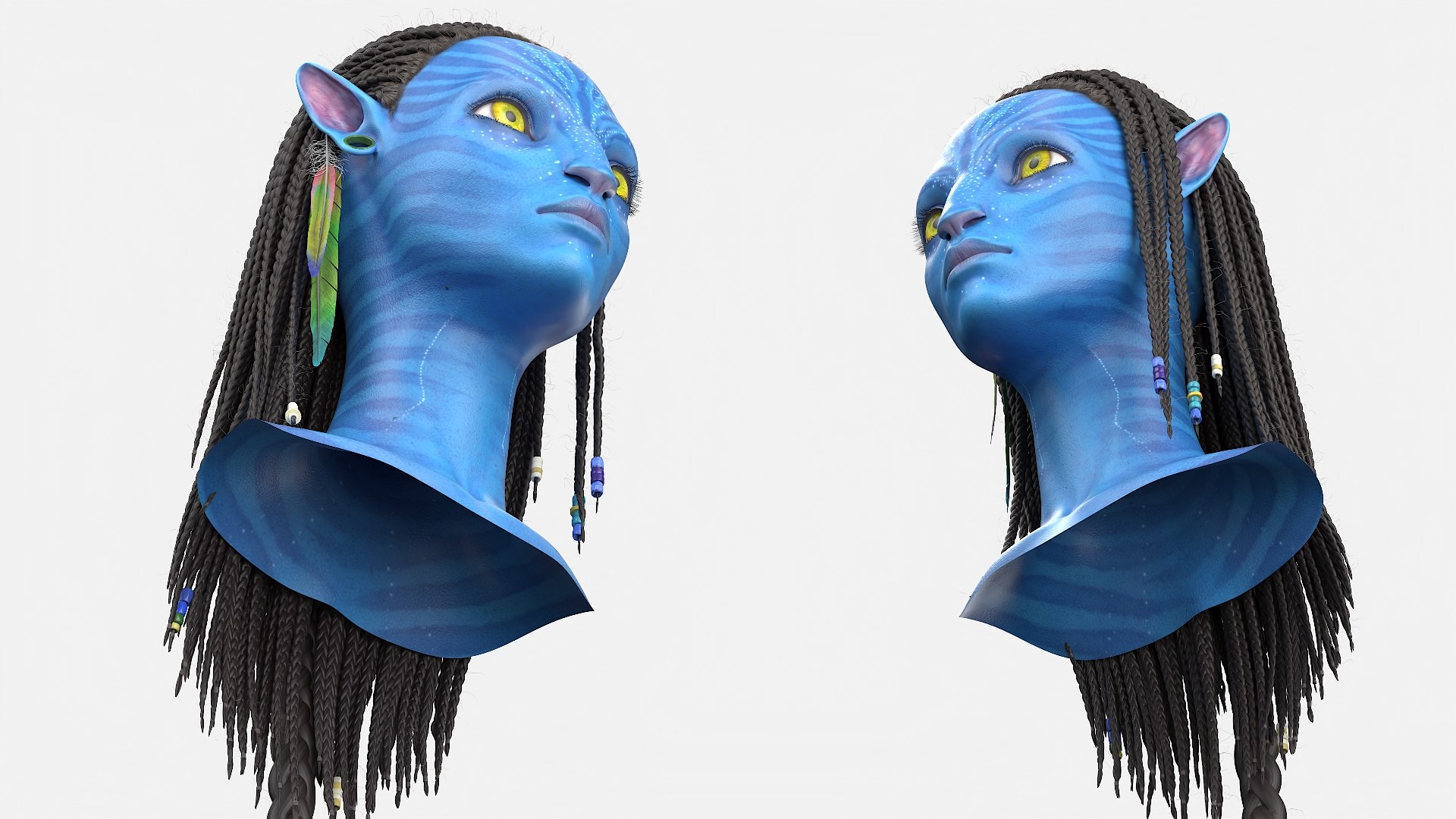 Neytiri Avatar Head Rigged For Cinema 4D 3D Model - TurboSquid 2367781