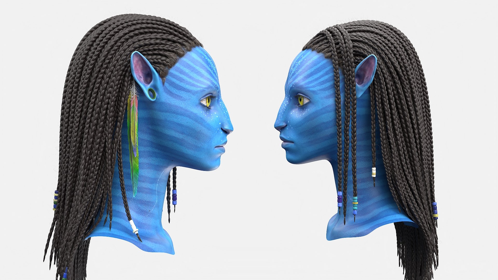Neytiri Avatar Head Rigged For Cinema 4D 3D Model - TurboSquid 2367781