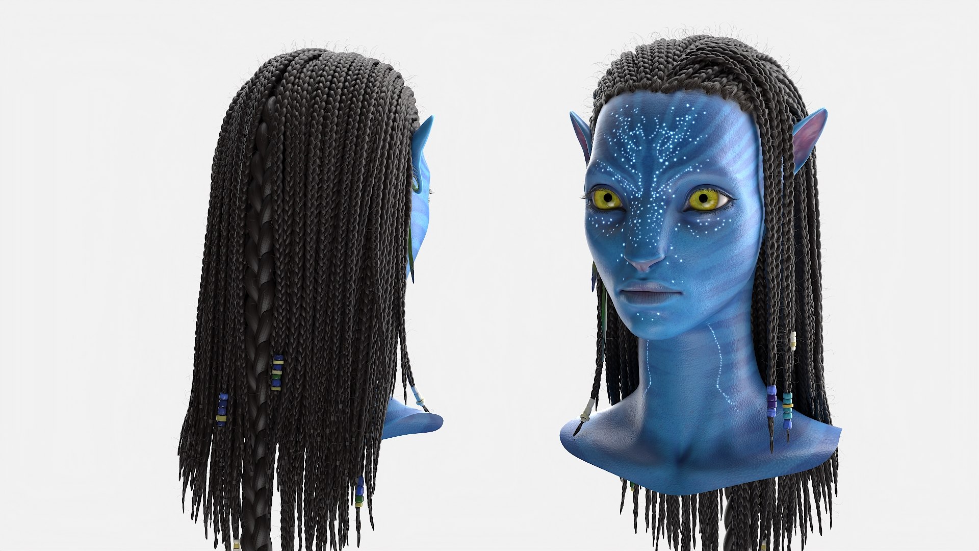 Neytiri Avatar Head Rigged For Cinema 4D 3D Model - TurboSquid 2367781