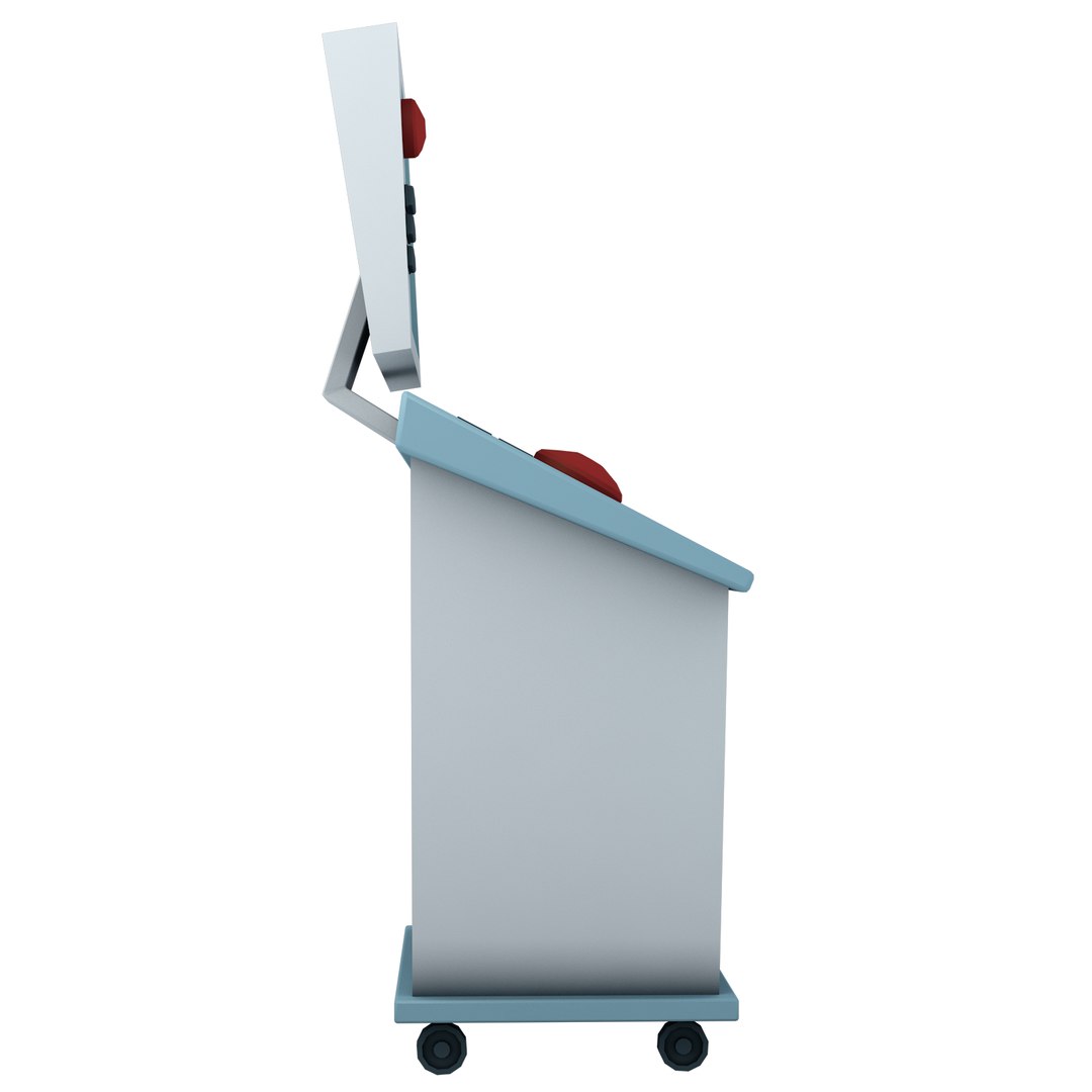 Cartoon Laboratory Monitor Screen 3D Model - TurboSquid 1408909