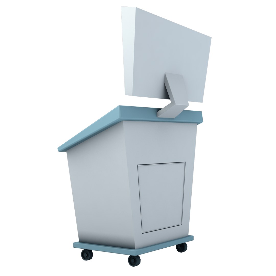 Cartoon Laboratory Monitor Screen 3D Model - TurboSquid 1408909